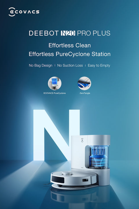 DEEBOT N20 PRO PLUS Robot Vacuum Cleaner - Bagless- 8000Pa Suction, 30 ...